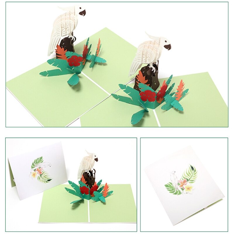3D Parrot Up Cards Valentine Lover Happy Birthday ... – Grandado