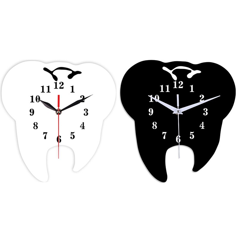 Timelike Tooth-Shaped Wall Clock Ornament Wall Clo... – Vicedeal
