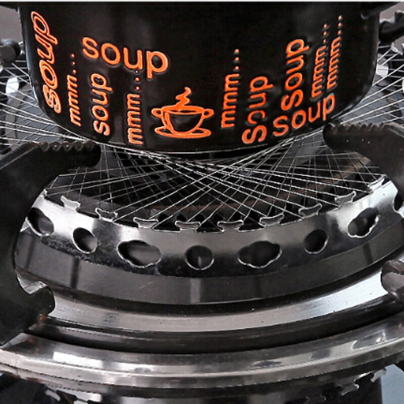 Silver Stainless Steel Round Gas Stove Special Fir... – Vicedeal