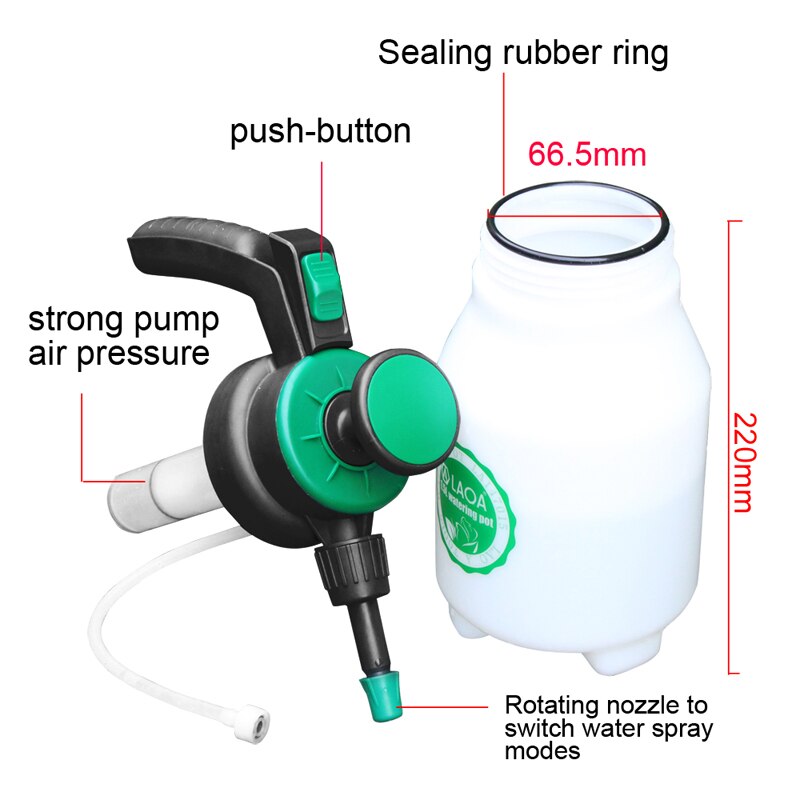 LAOA 1.5L 2.0L Watering Pot High Pressure Rotating... – Grandado