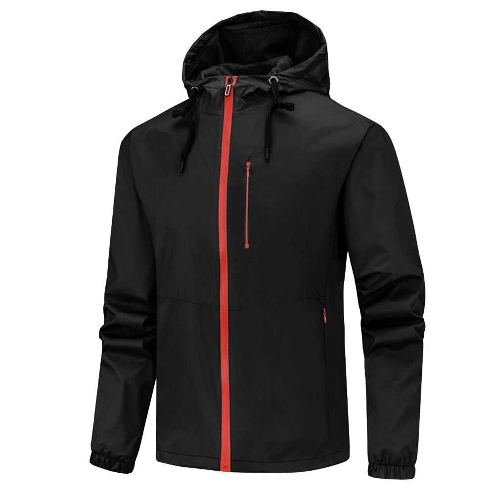 Men Hooded Letter Thin Windbreaker Jacket Youth Sl... – Grandado