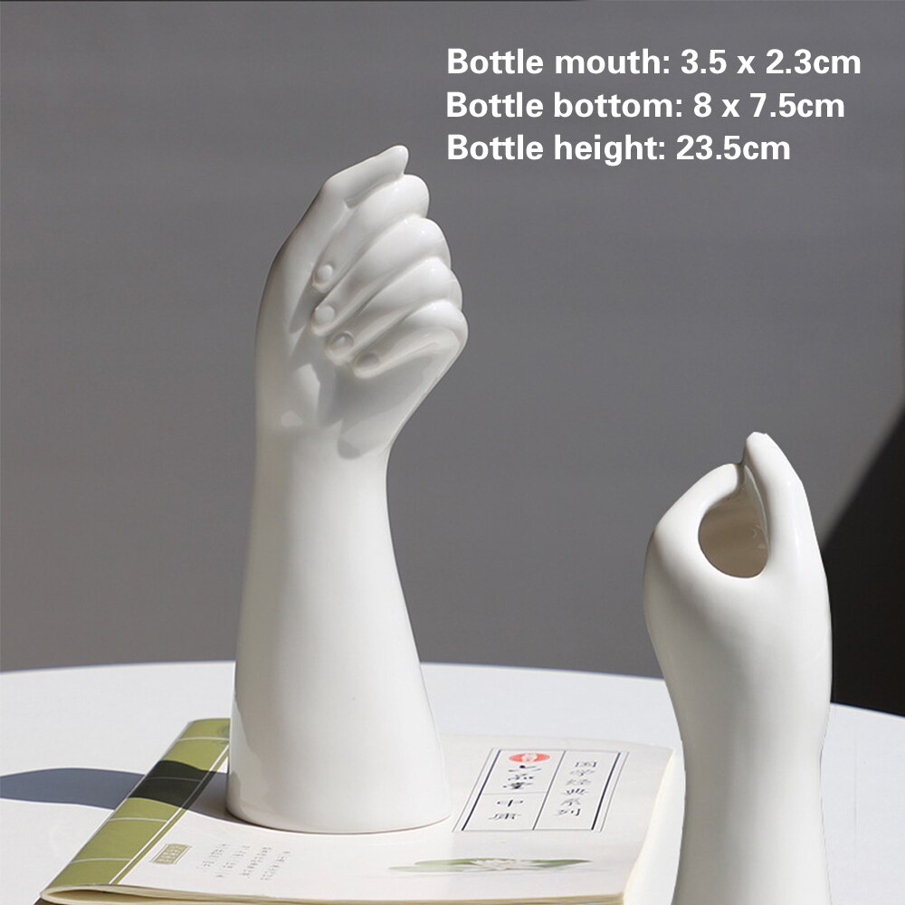 Home Decor Office Decor Vase White Handmade Flower... – Grandado