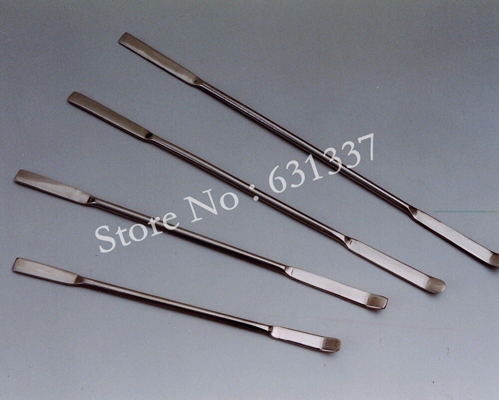 laboratory stainless steel spatulas one end rounde... – Grandado
