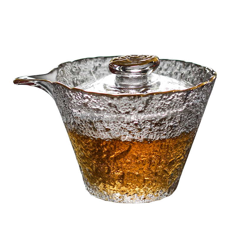 Glass lid bowl tea cup 150ml thick kung fu tea mak... – Vicedeal