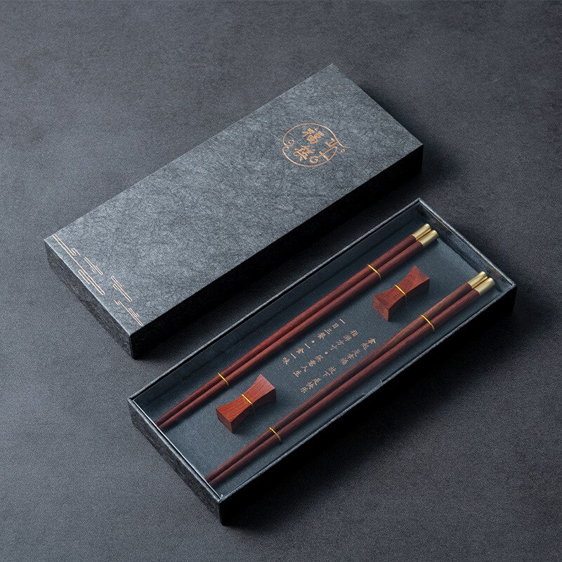 5 pairs Chinese Chopsticks Premium Natural Red San... – Grandado