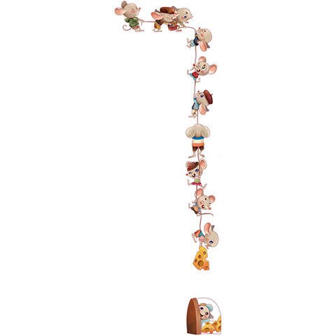Leuke Muis Moving Model Sticker Muur Voor Kinderka... – Vicedeal