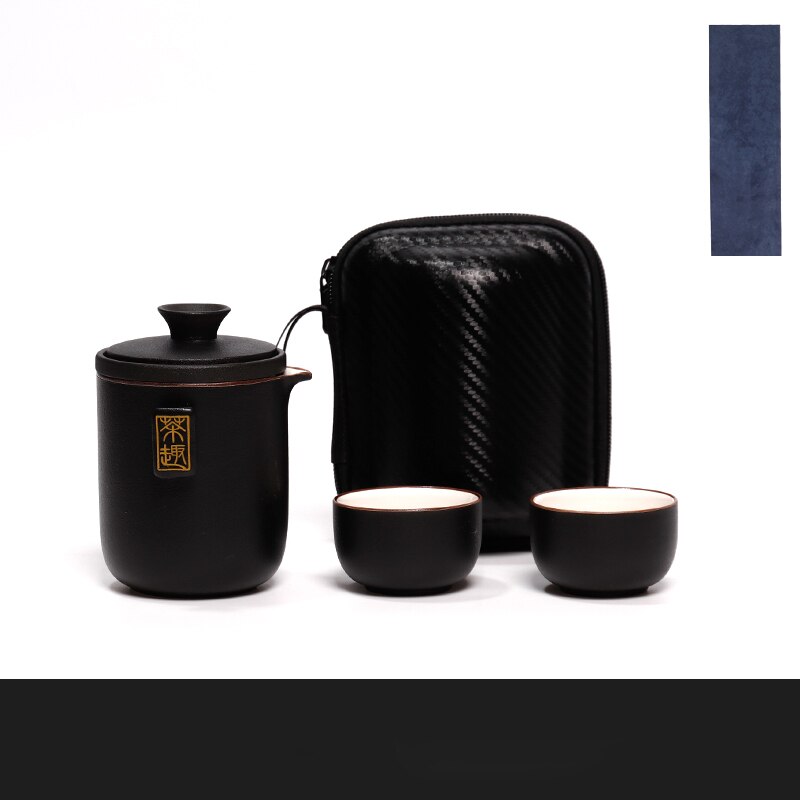 Kung Fu Travel Tea Set Ceramic Set A pot of two or... – Vicedeal
