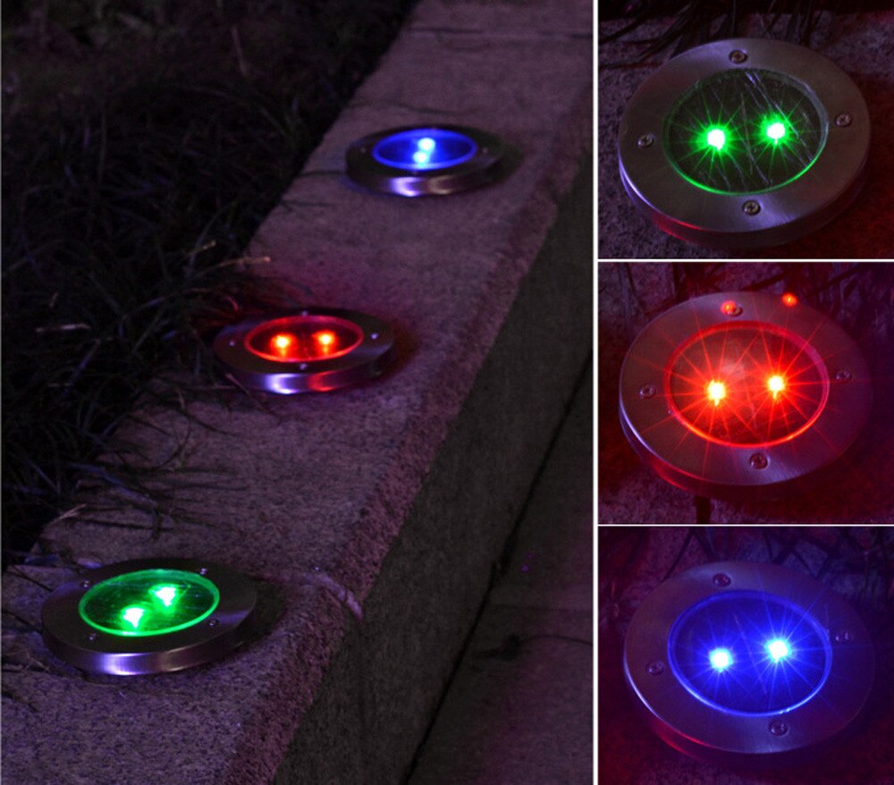 Ground Lamp Outdoor Path Way Garden colorful LED S... – Vicedeal