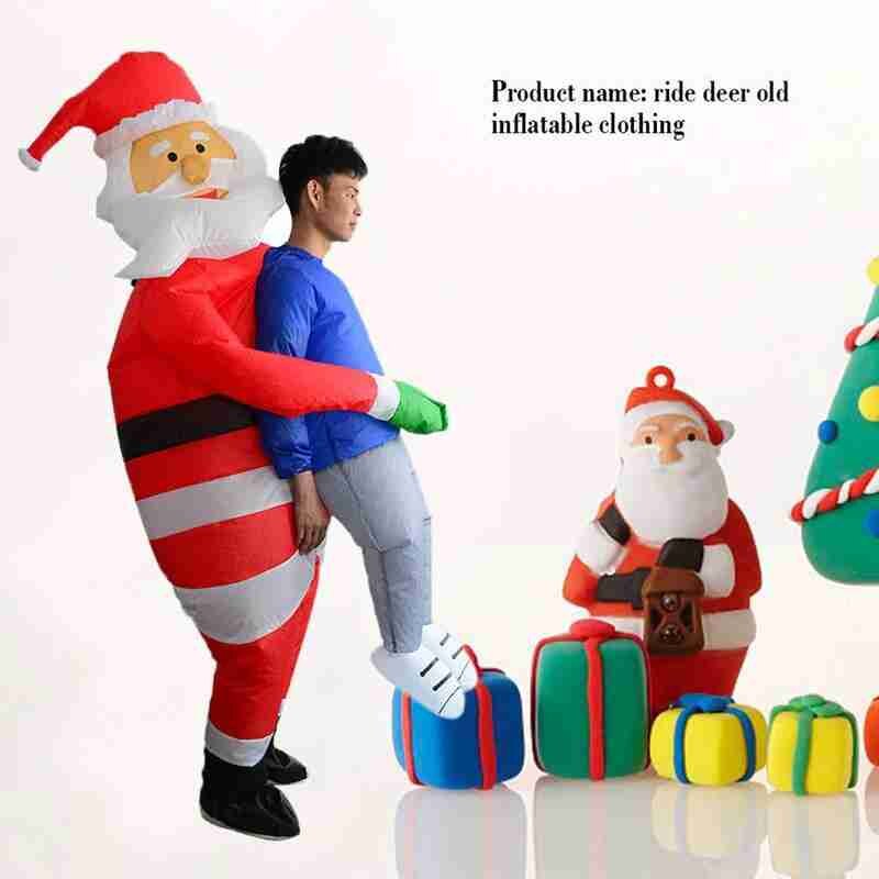 Santa Claus Inflatable Suit For Home Funny Clothin... – Grandado