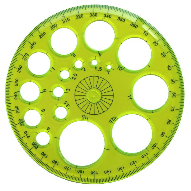 1 pcs Patchwork Ruler 360 Degree Round Plastic Mat... – Grandado