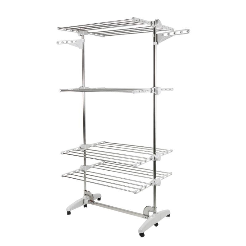 Stainless Steel Clothes Rack Four-layer Drying Rac... – Grandado