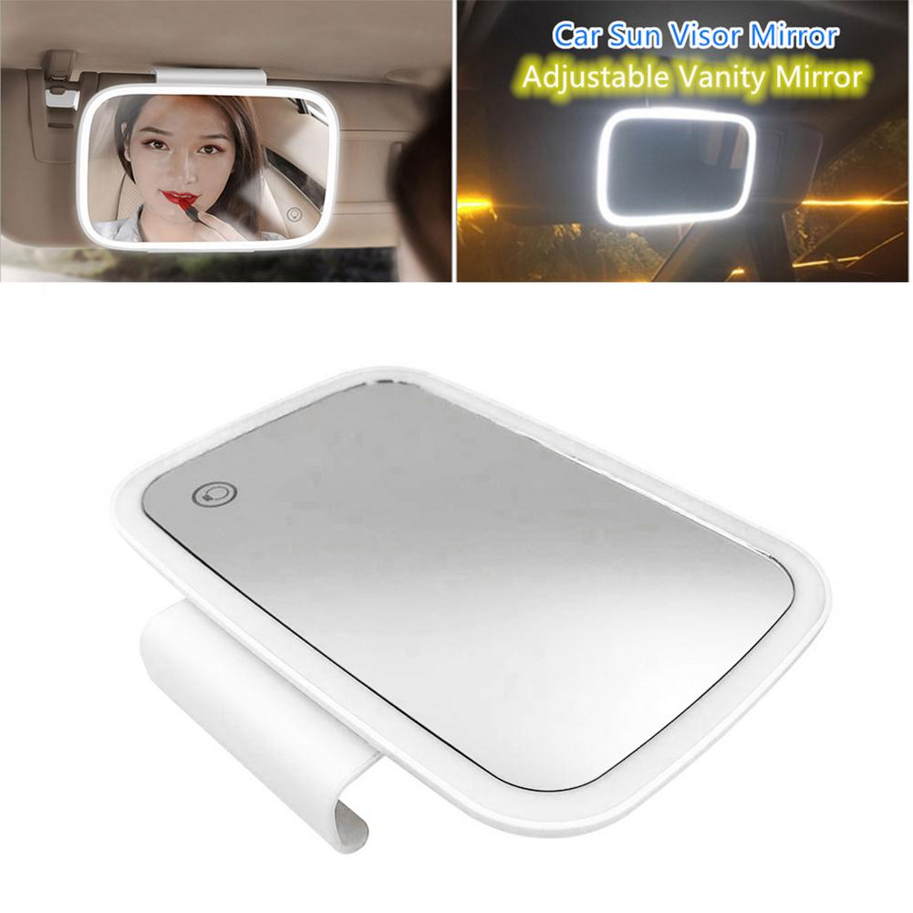 178*142*30Mm Auto Led Make-Up Spiegel Zonneklep Hd... – Grandado
