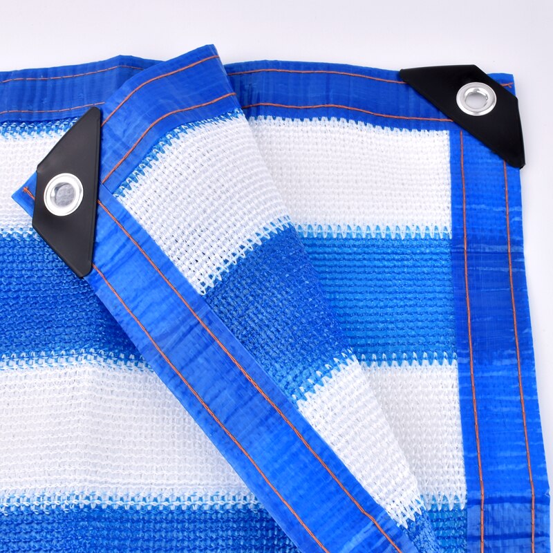 Blue-White Anti-UV Sunshade Net Privacy Safety Net... – Grandado