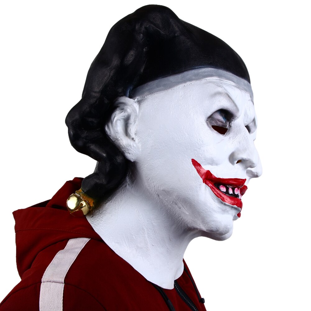Scary Clown Mask Halloween Latex Two-Headed Black ... – Grandado
