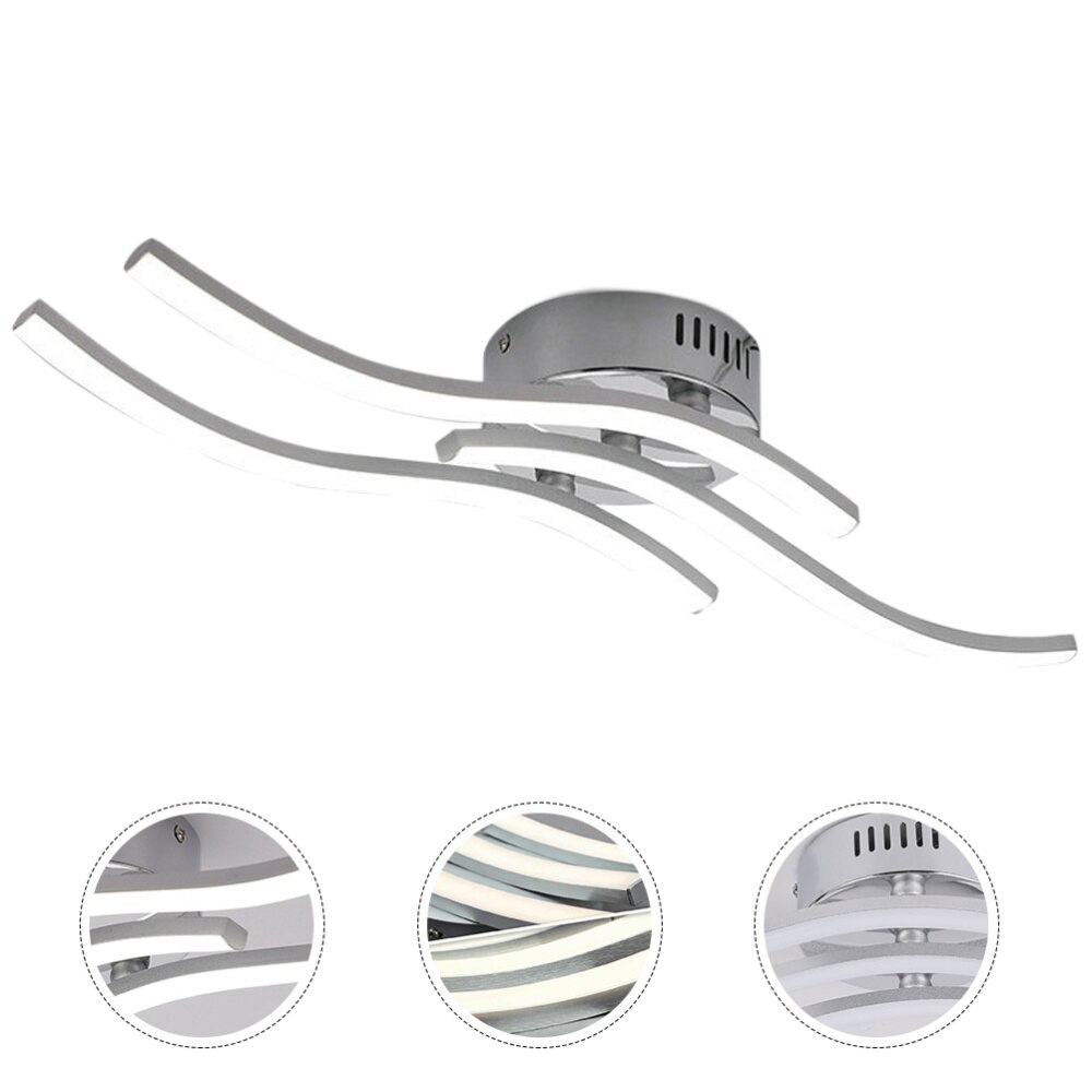 LED Ceiling Lamp Wave Shape Light For Living Room ... – Grandado