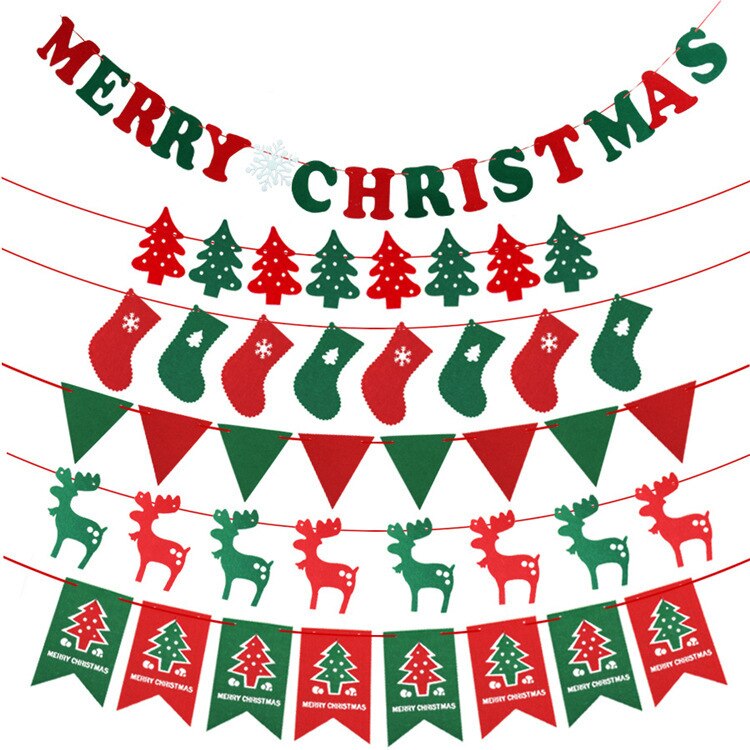 Christmas Hanging Flag KTV Shopping Mall Hotel Sce... – Grandado