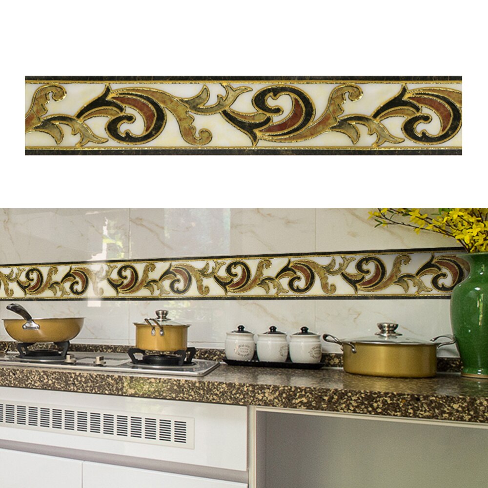 1 Pc Wallpaper Border Sticker European Gold-plated... – Grandado