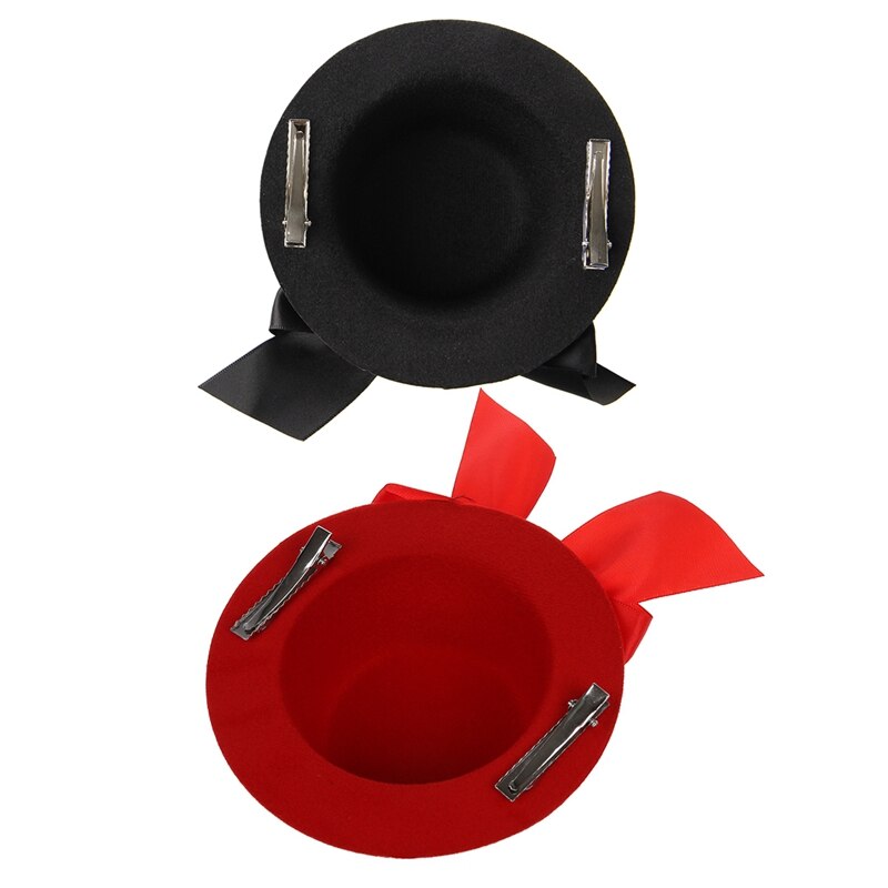 AD-2x Ladies Mini Top Hat Fascinator Burlesque Mil... – Grandado