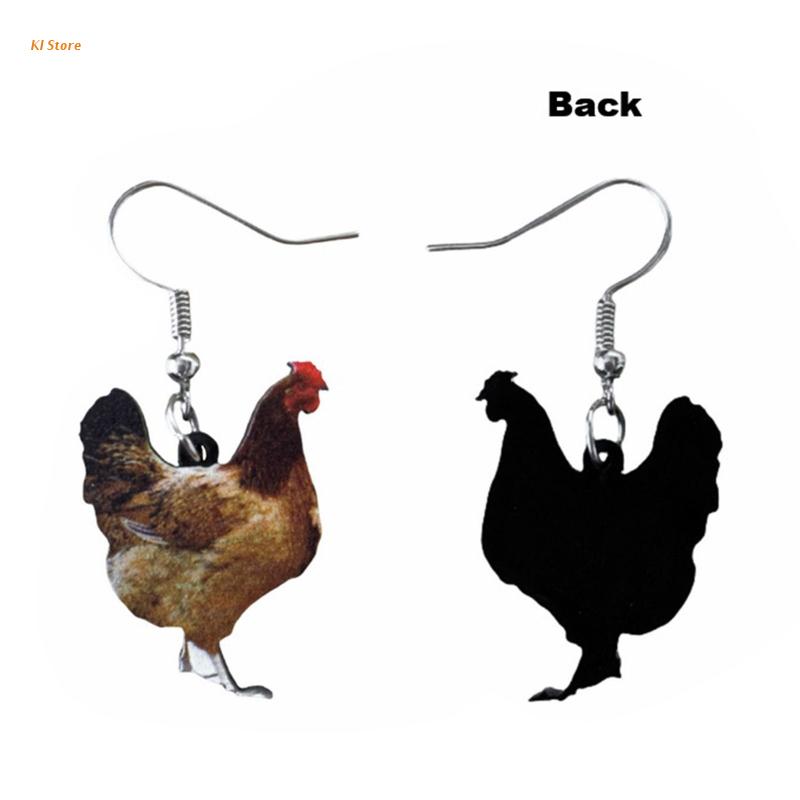 Acryl Leuke Het Kip Oorbellen Dainty Oorbellen Dan... – Vicedeal