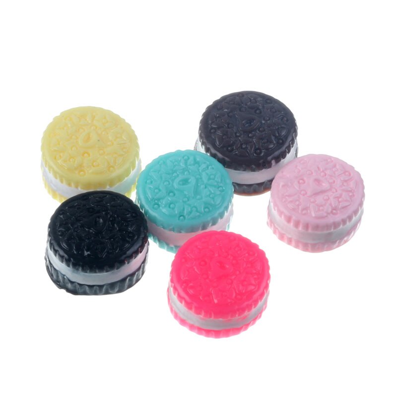 20pcs Colorful Round Resin Oreo Cookies Decoration... – Grandado