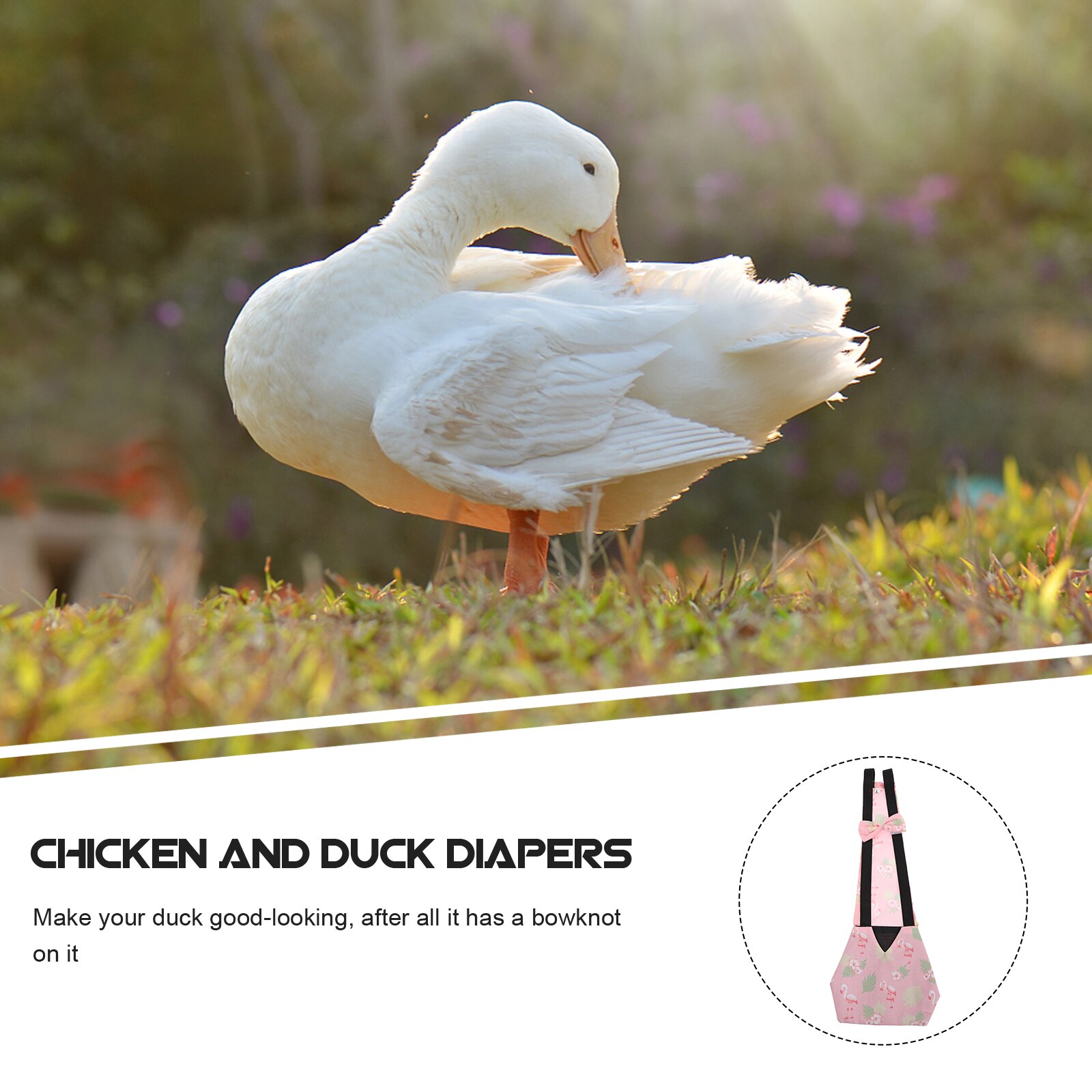 1pc Printed Duck Diaper Chicken Goose Elastic Belt... – Grandado