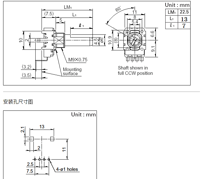 Rk11k 4-pin single potentiometer b10k shaft length... – Grandado