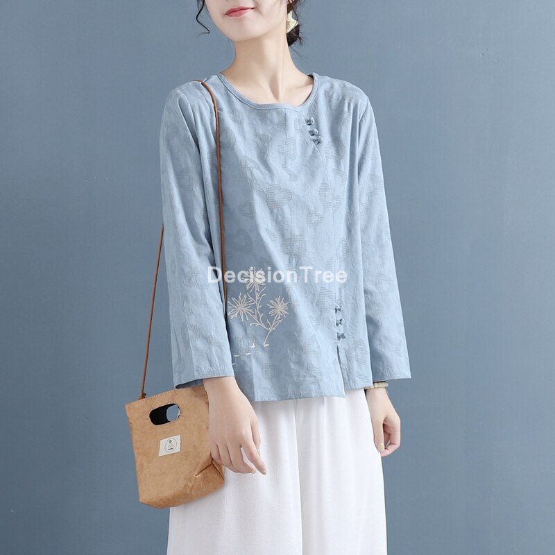 Womens Chinese Cheongsam Shirt Tops Bloemen Printi... – Vicedeal