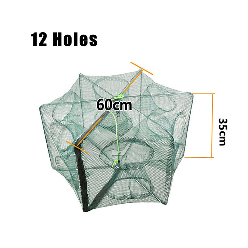 Automatic Fishing Net Trap Folded Hexagon 6 8 12 1... – Grandado