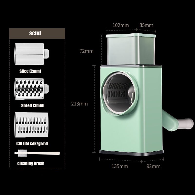 Multifunctionele Hand-Shake Shredder Slicer Grote ... – Grandado