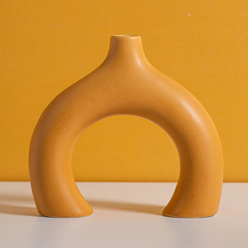 NIFLHEIM Ceramic Abstract Alien Vase Modern Decora... – Grandado