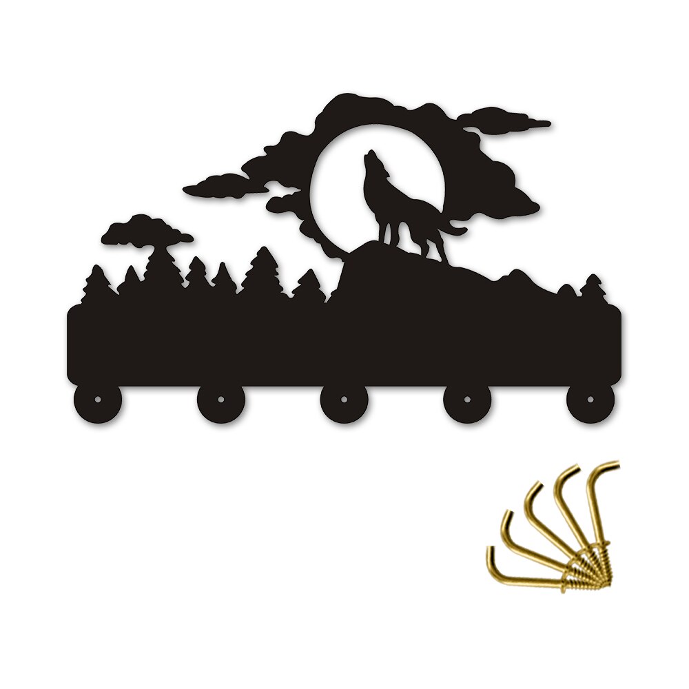 Howling Wolf LED Wall Hook Coat Color Changing Hoo... – Grandado