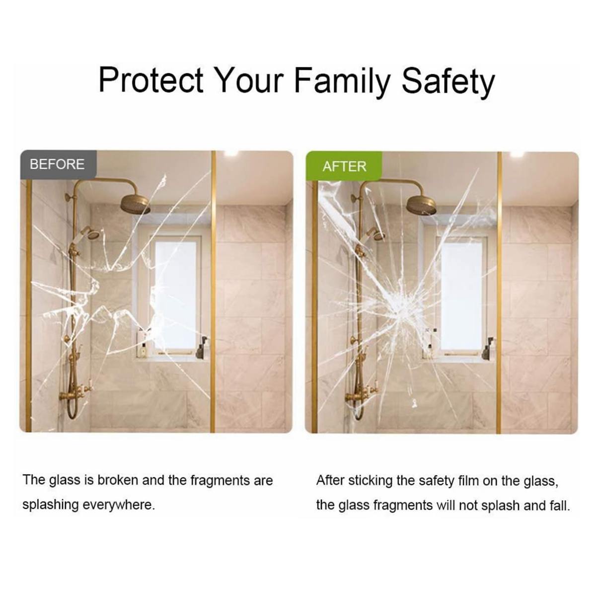 Glas Bescherming Anti Shatter Clear Window Film St... – Vicedeal