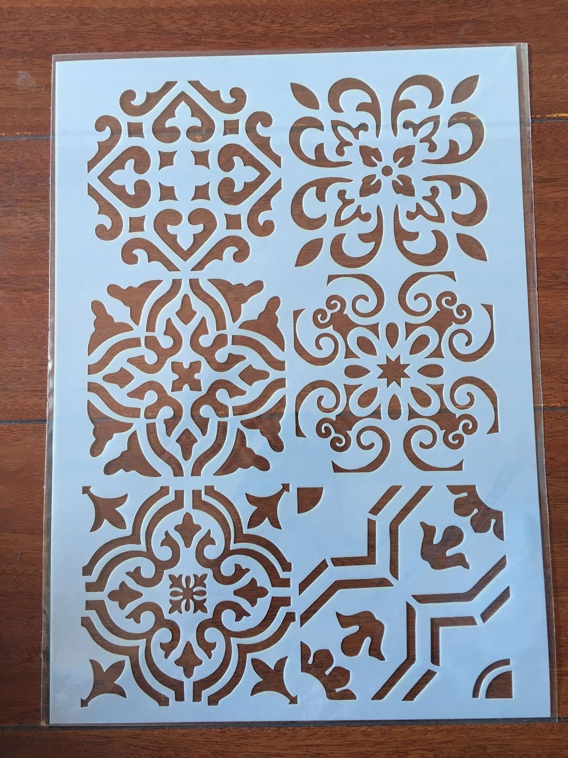 A4 29 * 21cm floral pattern DIY Stencils Wall Pain... – Vicedeal