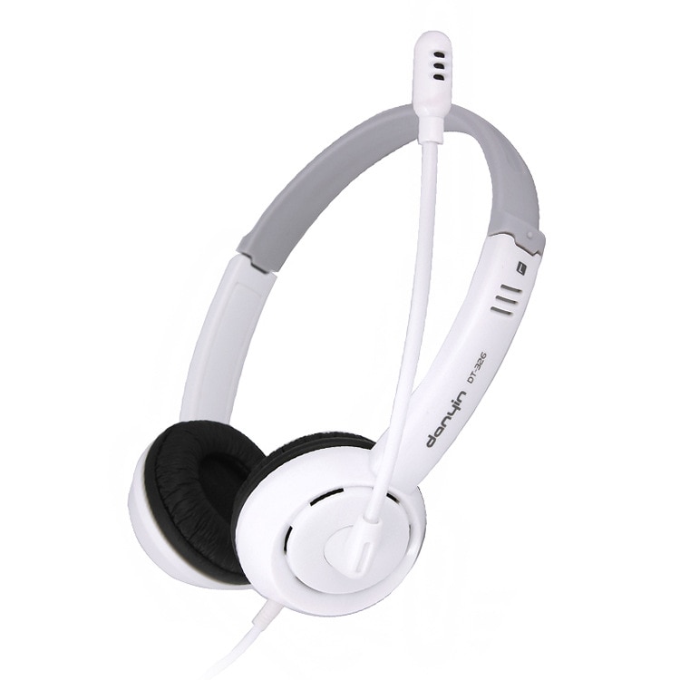 Wired Headphones White Stereo Hifi Headsets With M... – Grandado