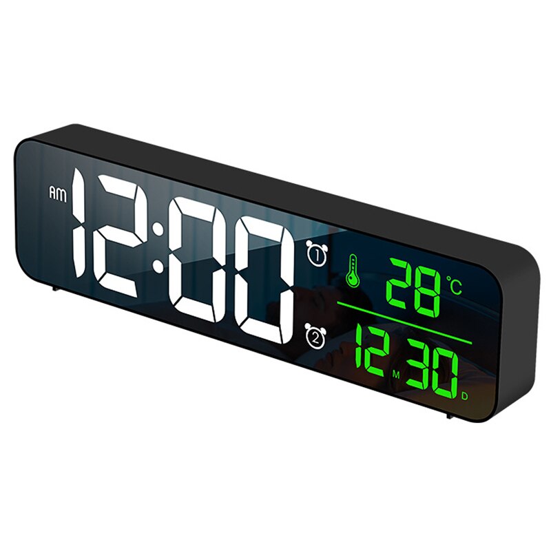 Digital Alarm Clock,Temperature Detect,40 Alarm Ri... – Grandado