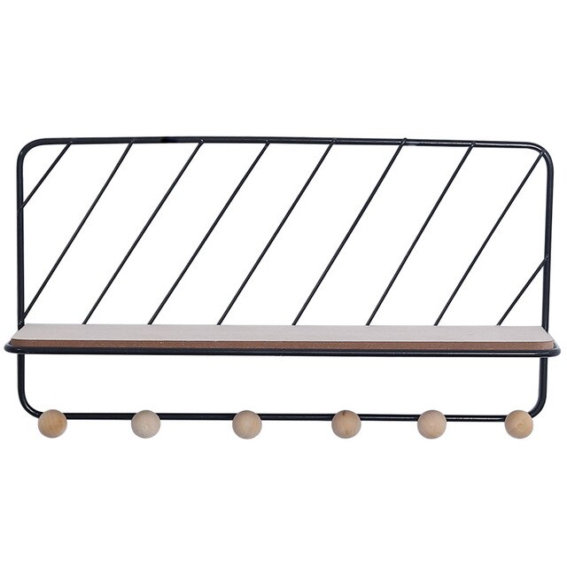 Multifunctionele Decoratieve Planken Opbergrek Hou... – Grandado