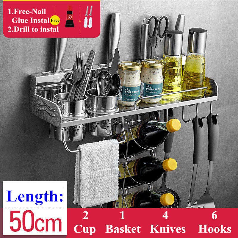 Kitchen Utensil Shelves Cookware Storage for Pantr... – Vicedeal