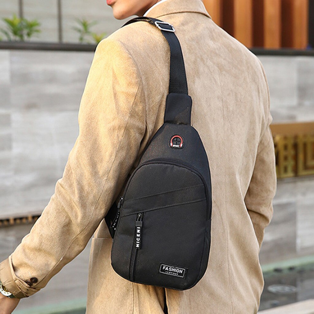 Shoulder Bag For Men Casual Chest Bag Messenger Cr... – Vicedeal