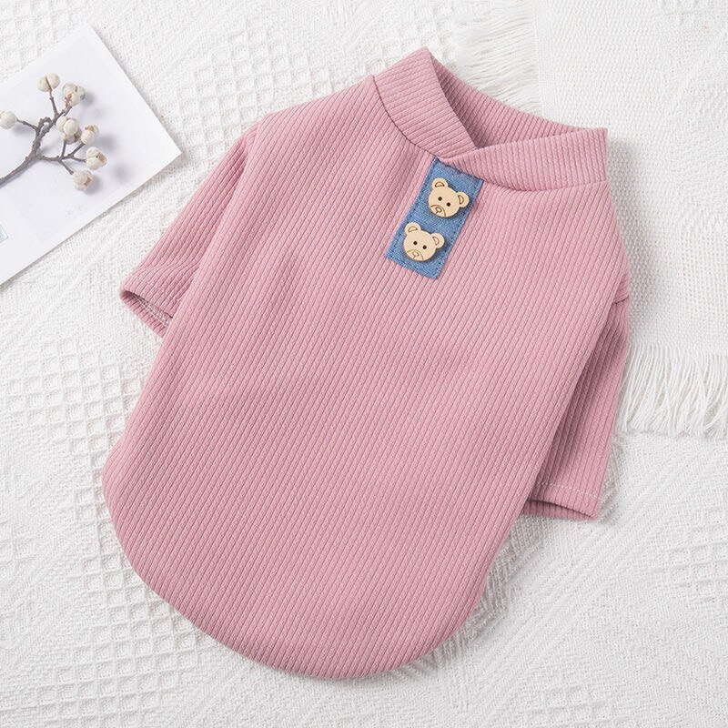 Solid Hoodie Dog Clothes Cute Shirts for Small Dog... – Vicedeal