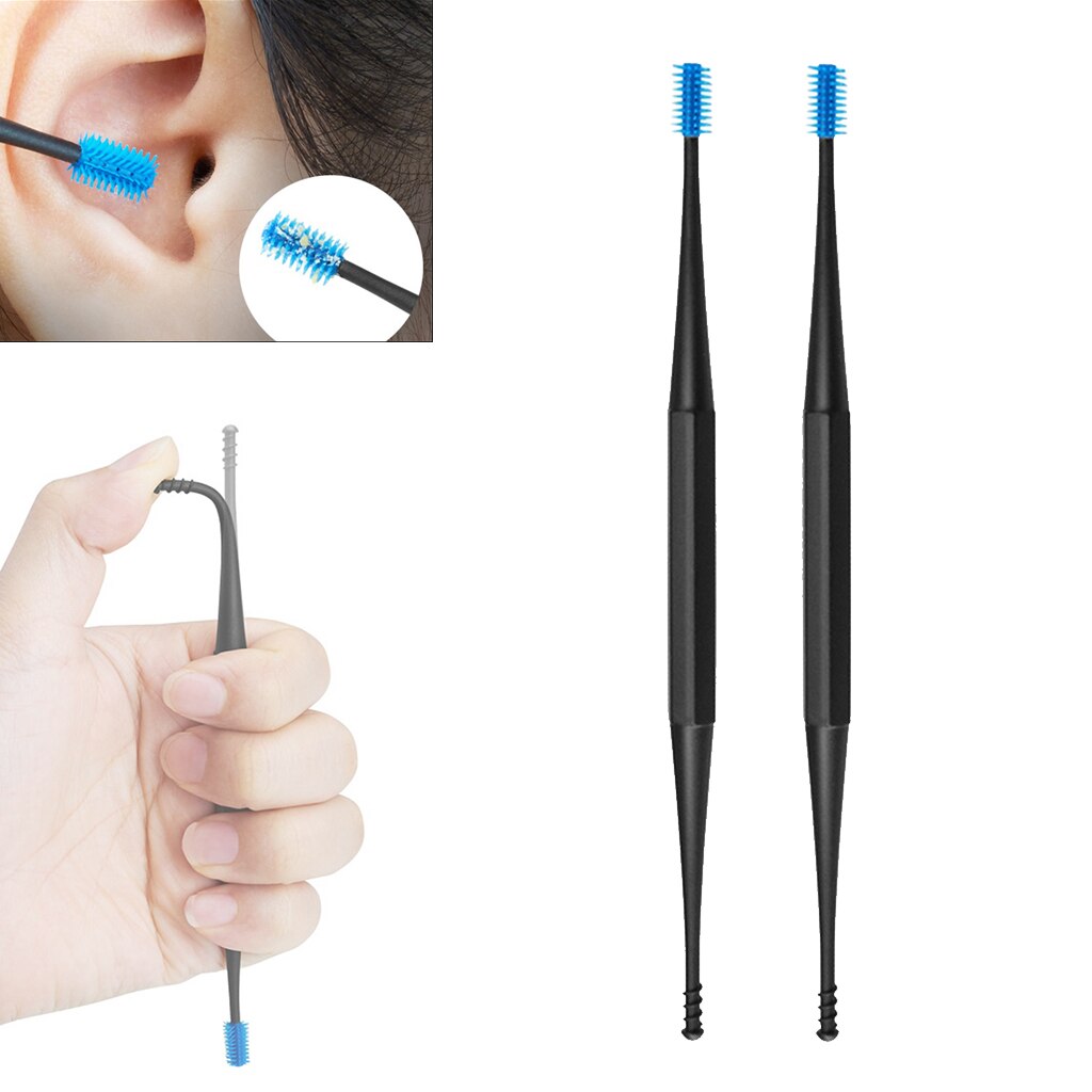 2x Soft Ear Pick Double Head Spiral Removal Tool E... – Grandado