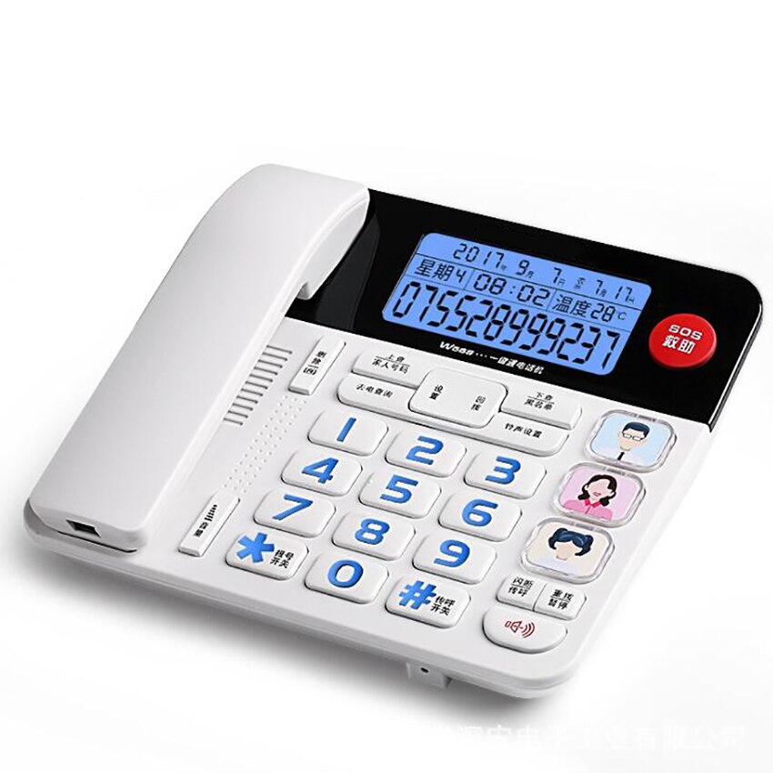 Hands-Free Dial Photo Memory Corded Phone One-Touc... – Grandado