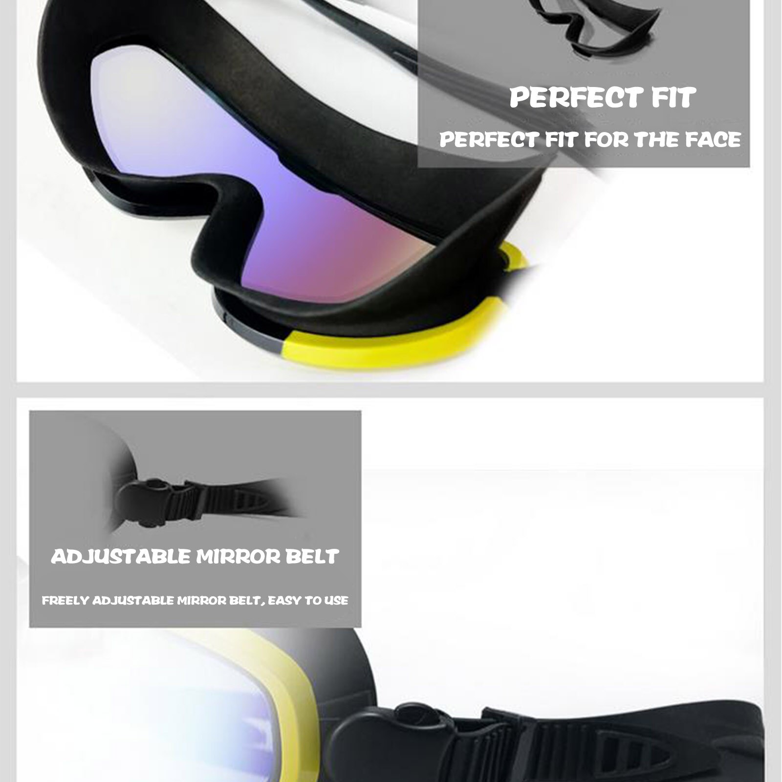 Adult Anti-fog Goggles Big Frame Hd Waterproof And... – Vicedeal