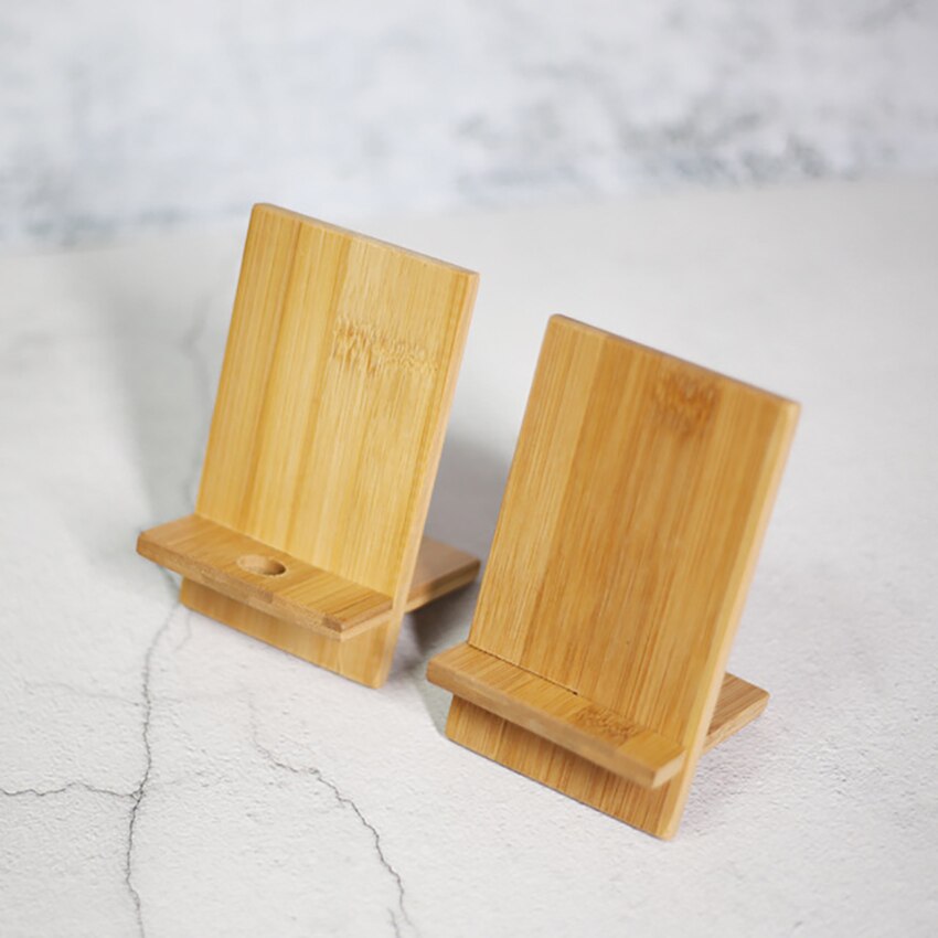 1 Set Bamboo Phone Stand Universal Mobile Phone Ho... – Vicedeal