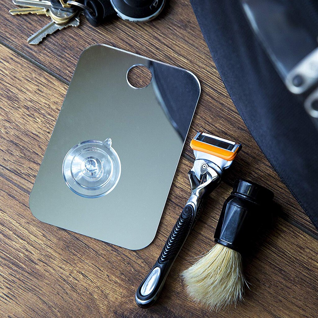 Anti-Fog Shower Mirror Bathroom Fog Free Mirror 17x13cm with Suction ...