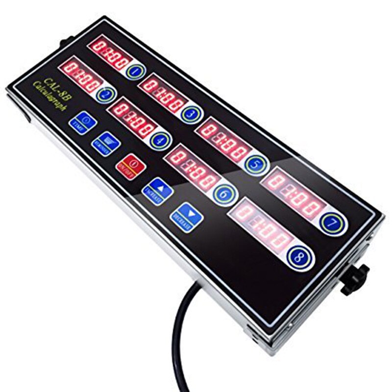 US Plug,Portable Calculator 8 Channel Digital Time... – Grandado
