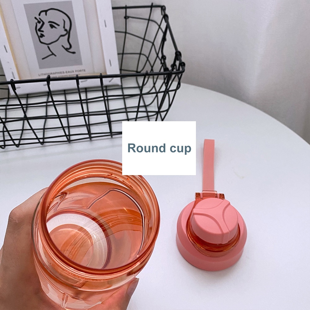 Draagbare Water Cup Student Waterfles Met Schaal L... – Grandado