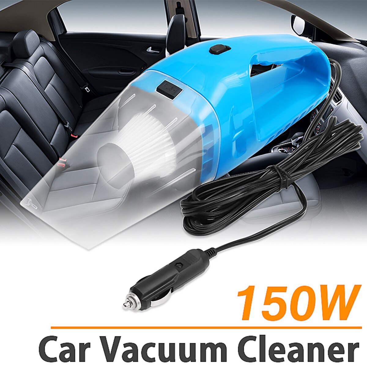 Car Vacuum Cleaner 150W 12V Portable Handheld Auto... – Vicedeal