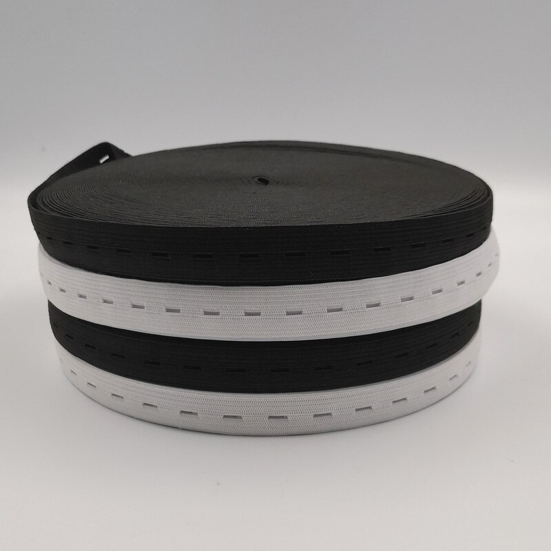 5 meter/parti gummibånd 15/20/25mm knaphul strikke... – Vicedeal