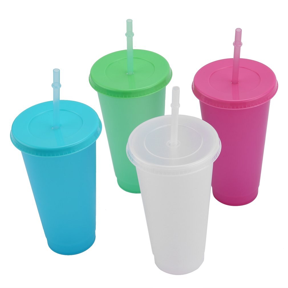 4pcs/set Ice Water Color Changing Cup Summer Coffe... – Grandado