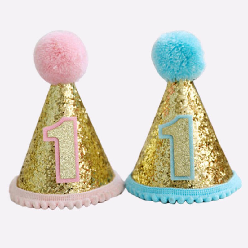 Puppy Dog Hats 1St Birthday Caps with Sequins Adju... – Grandado